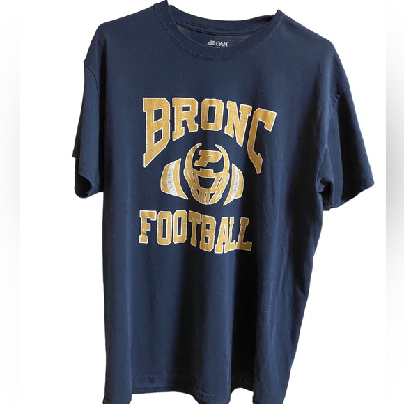 Vintage | Shirts | Vintage Parker Az Broncs Hs Football Aged Navy Blue ...